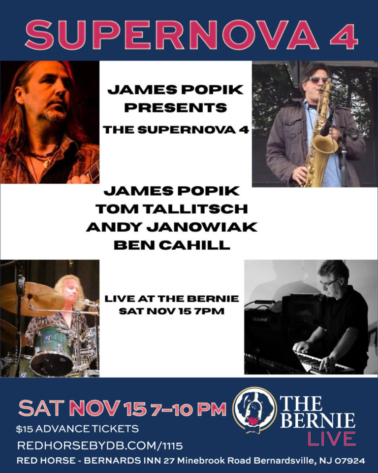 11/15 JAMES POPIK presents THE SUPERNOVA 4 LIVE in THE BERNIE - Red ...