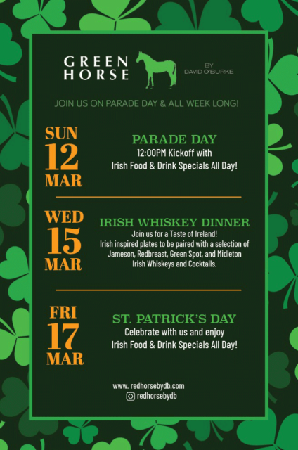 3/15 IRISH WHISKEY DINNER - Red Horse Steakhouse by David Burke