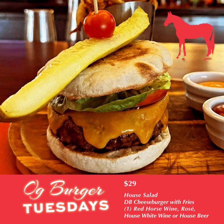 TUESDAYS OG BURGER NIGHT & $2 OYSTERS - Red Horse Steakhouse by David Burke